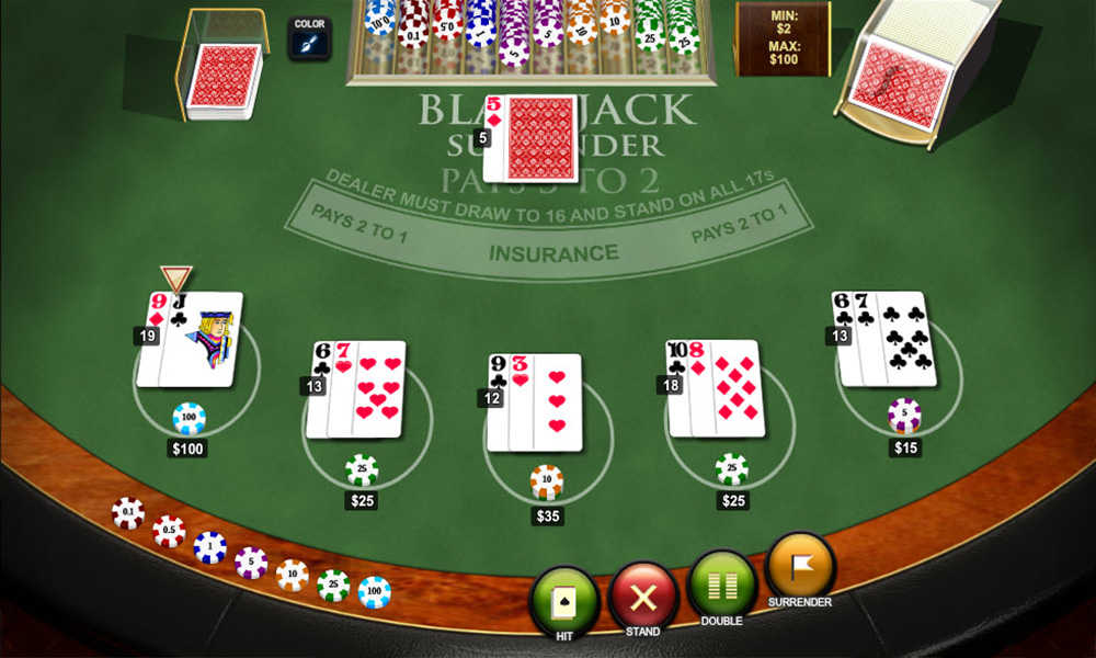 Blackjack Surrender Online Game Review | Playtech | RTP: 99.65%