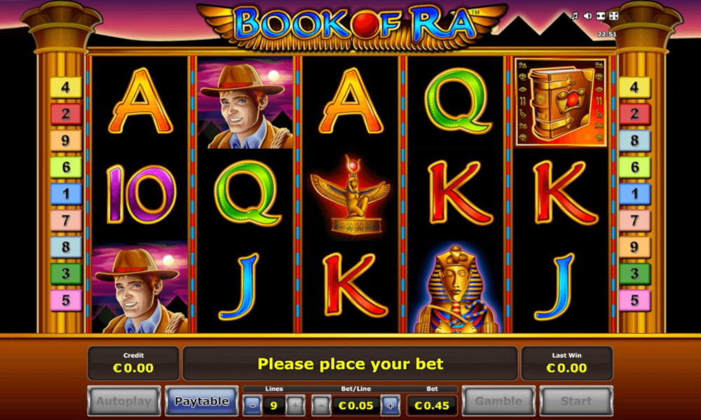 Play Book of Ra Novomatic | 9 Paylines