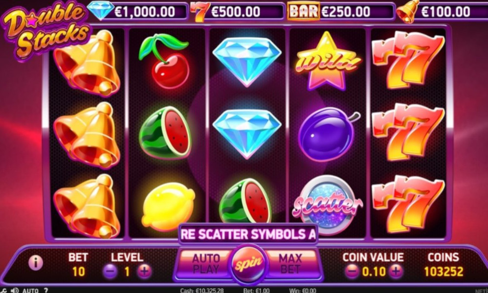 Double Stacks Classic Slot Review | NetEnt | 10 Paylines