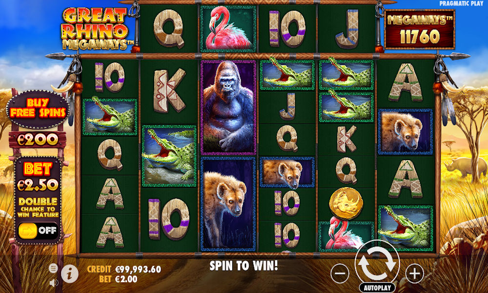 Play Great Rhino Megaways™ Pragmatic Play | BestCasinos